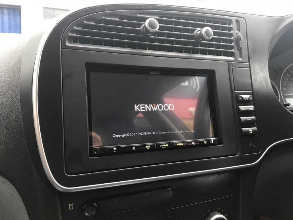 Saab 93 56 reg double din upgrade Kenwood DMX7017DAB – Dynamic Sounds ...