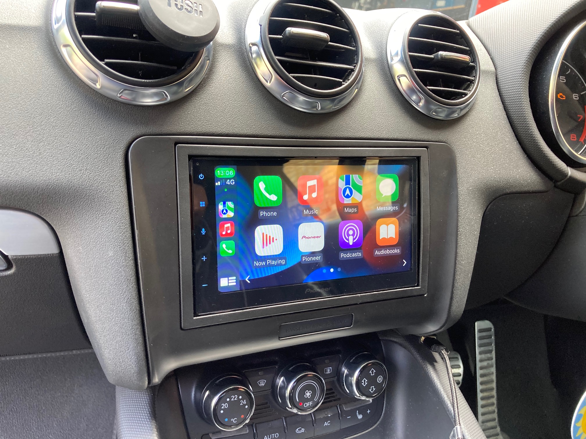 Audi TT 2007 fitted with Pioneer SPH-DA160DAB CarPlay Android Auto ...