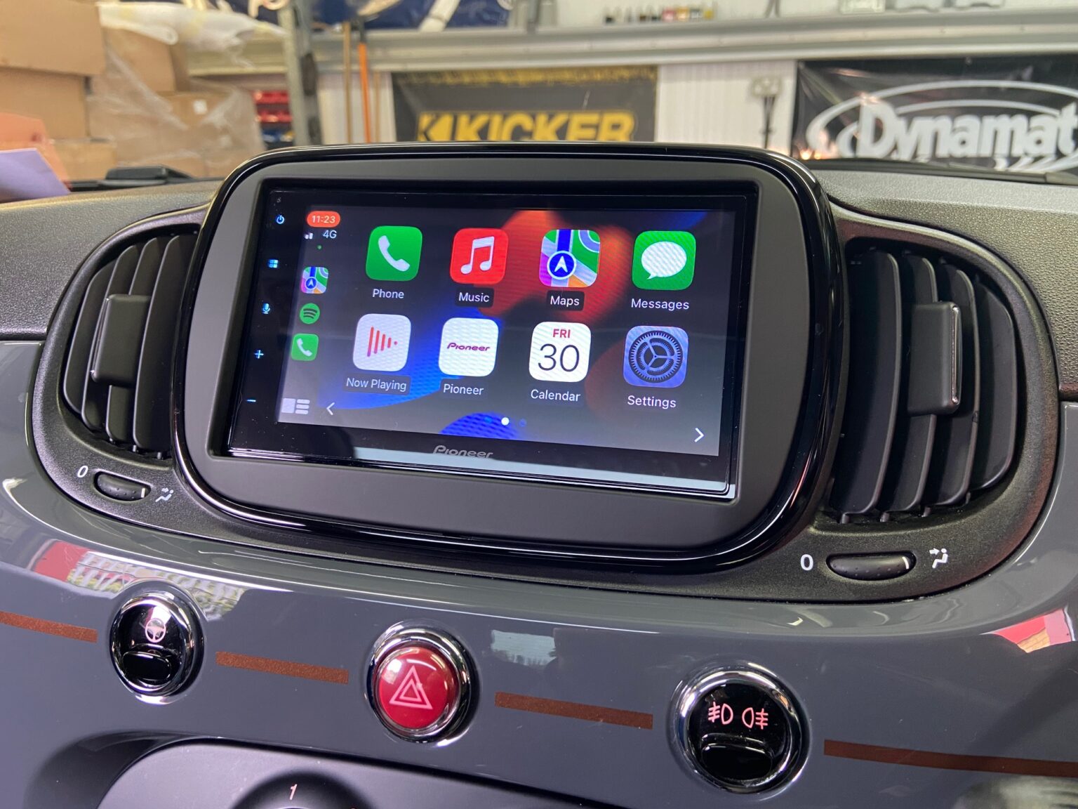 Fiat 500 2019 model upgraded with Pioneer SPH-DA160DAB CarPlay/Android ...
